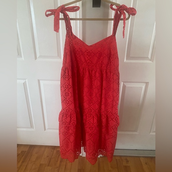 crown & ivy | Dresses | Crown Ivy Scarlet Eyelet Dress | Poshmark